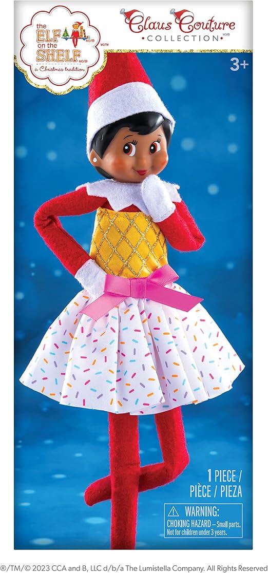 Amazon.com: The Elf on the Shelf Claus Couture Ice Cream Party Dress ...