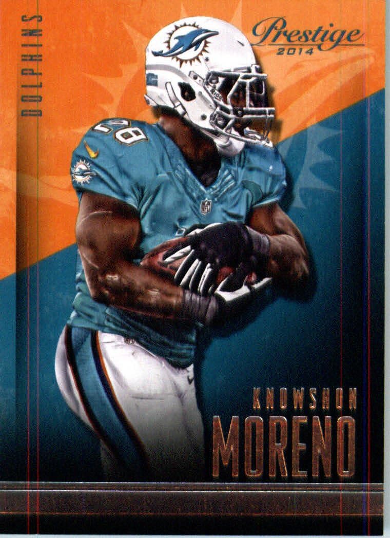 2014 Panini Prestige Football Card # 12 Knowshon Moreno Miami Dolphins ...