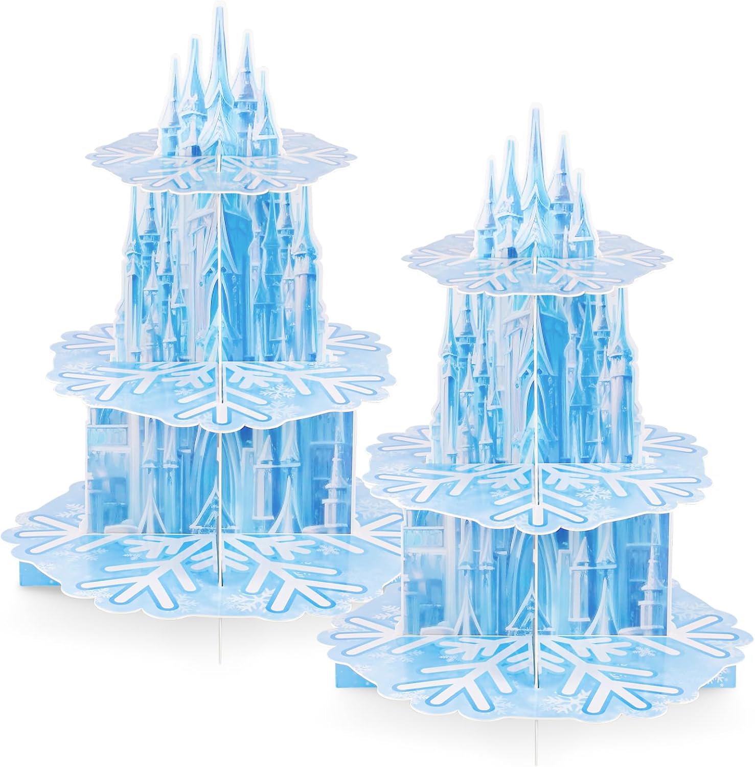 Amazon.com: NatNarr 2 Pack Frozen Theme Cupcake Stand Birthday Party ...