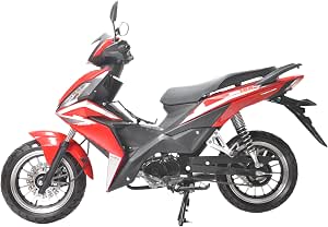 Amazon.com: KUNHAO 125CC 4 SPEED MOPED MOTORCYCLE STREET BIKE ASSEMBLED ...