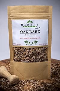 Oak Bark Tea Dried Herb 100g - Quercus robur cortex - Herbal Remedies ...