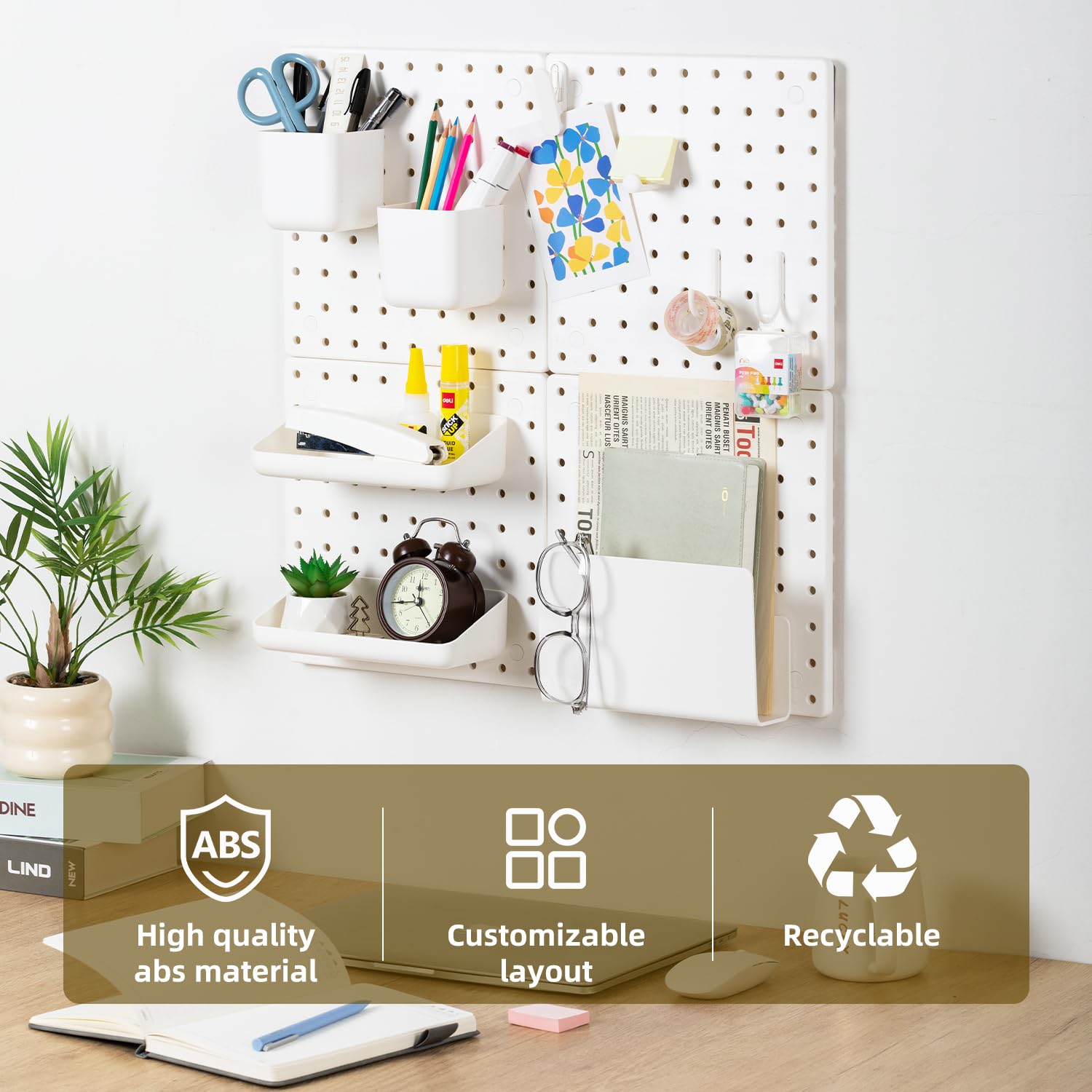Snapklik.com : Peg Board Combination Kit, 22"x22" Pegboards And ...
