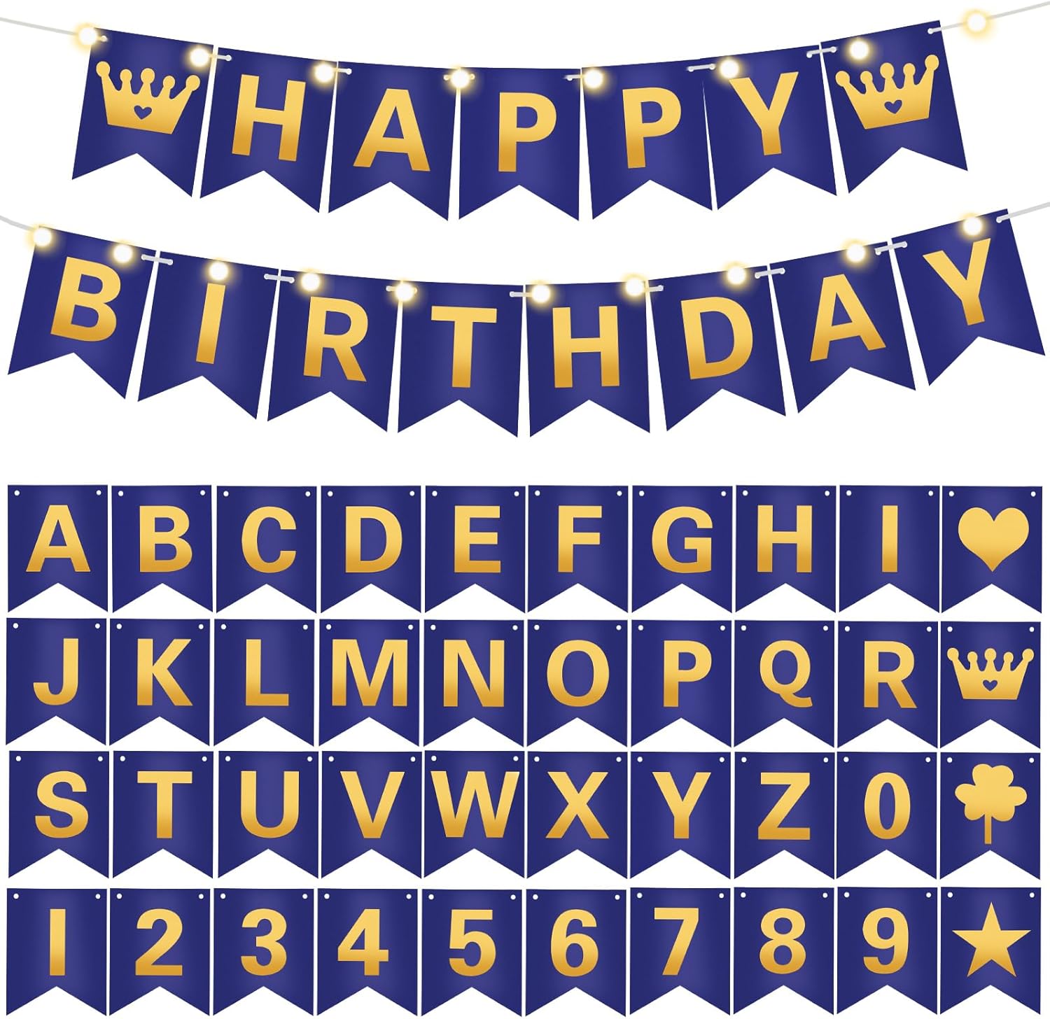 Amazon.com: TaoBary 135 Pcs DIY Banner Custom Letters Kit Make Your Own ...