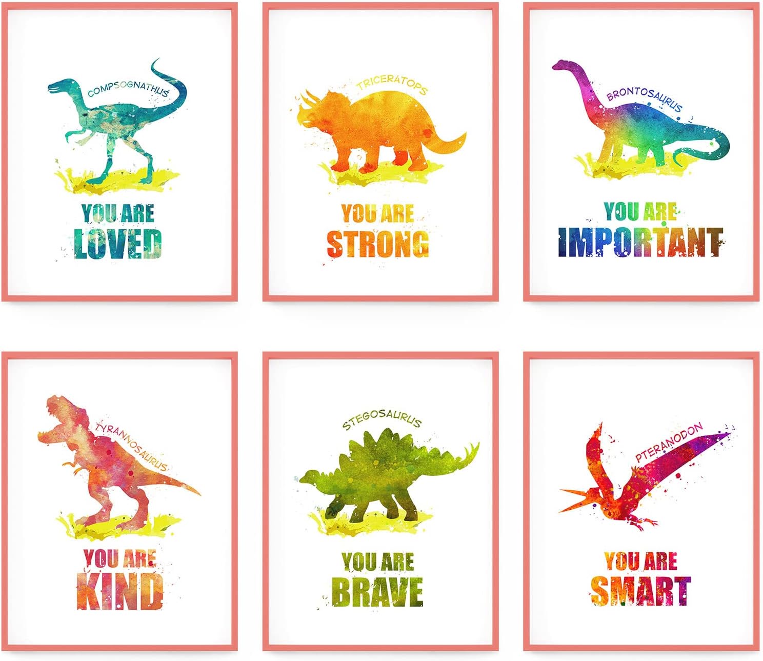 Amazon.com: dinosaur posters, room decor. Dinosaur motivational wall ...