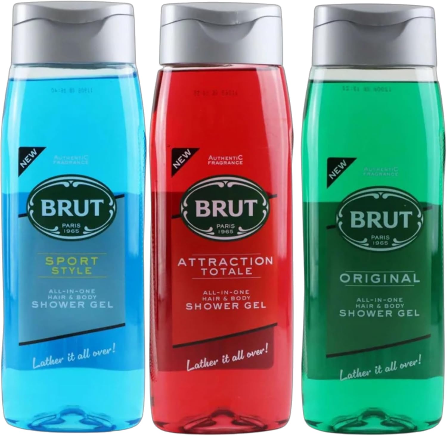 Brut Shower Gel Set | All-in-One Hair & Body Wash | Sport Style ...