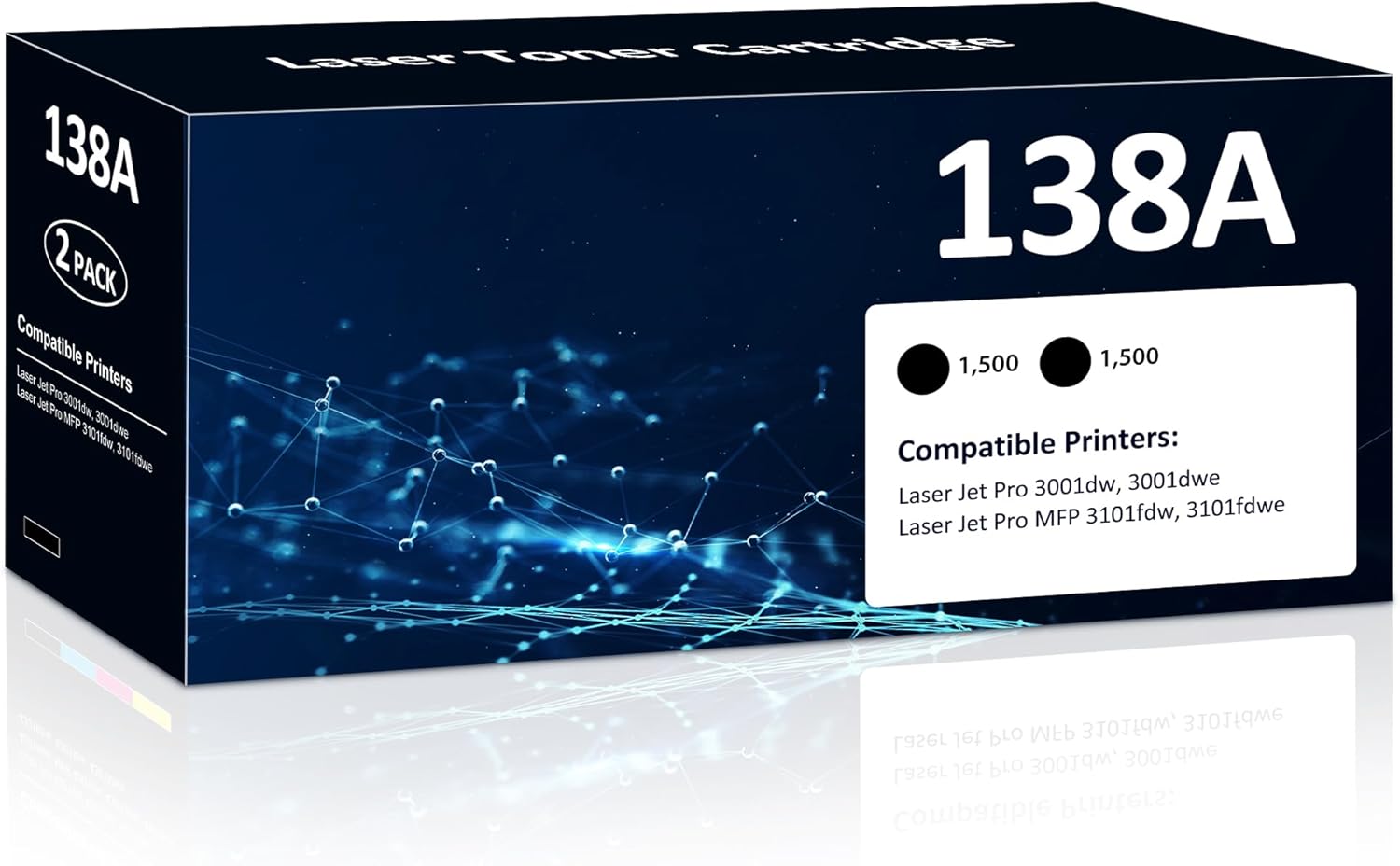 Amazon.com: 138A Toner Cartridges Compatible for Laser Jet MFP 3101fdw ...