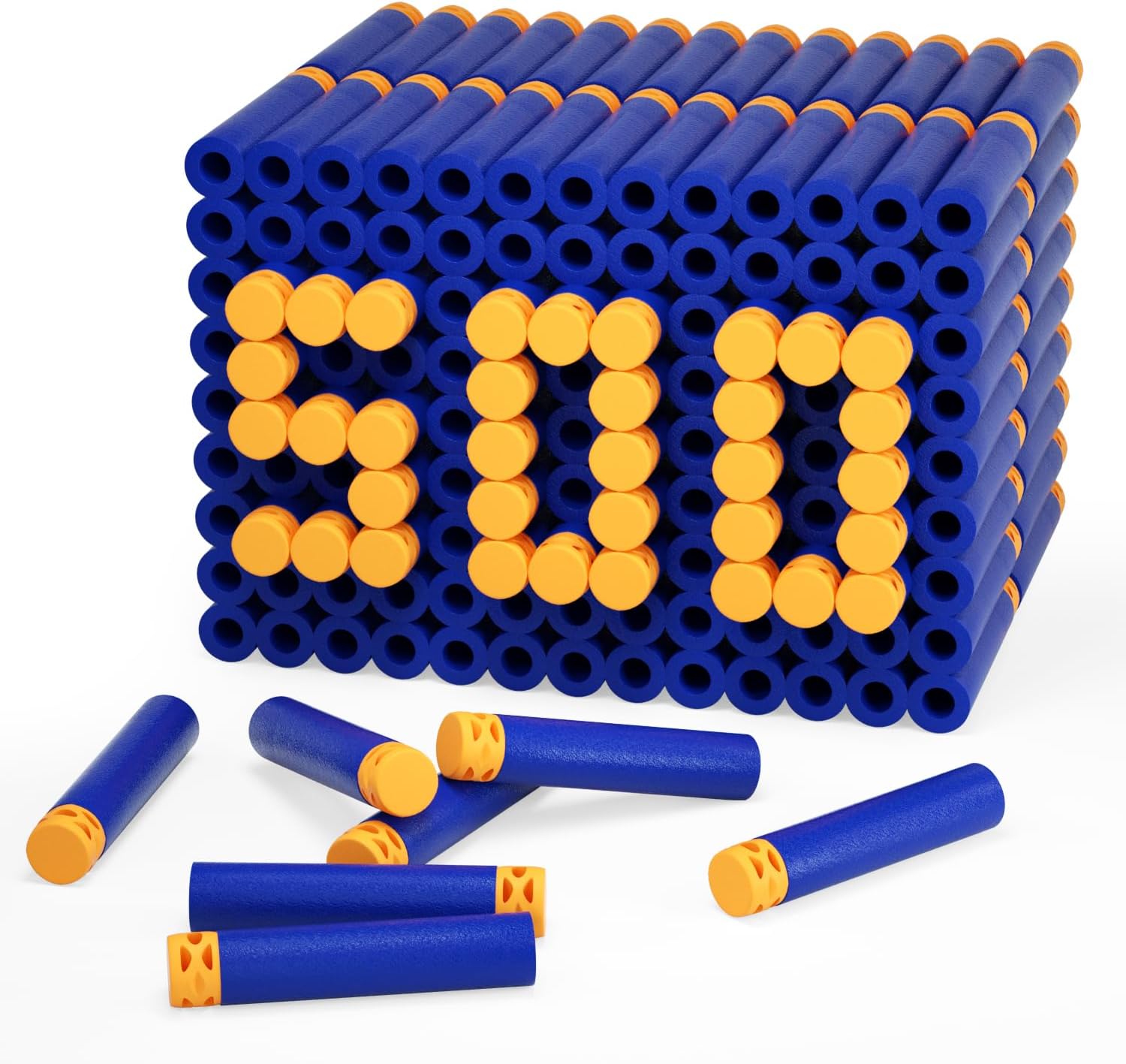 EKIND 500 Pcs Waffles Darts Refill Pack Foam Bullet Compatible for NERF ...