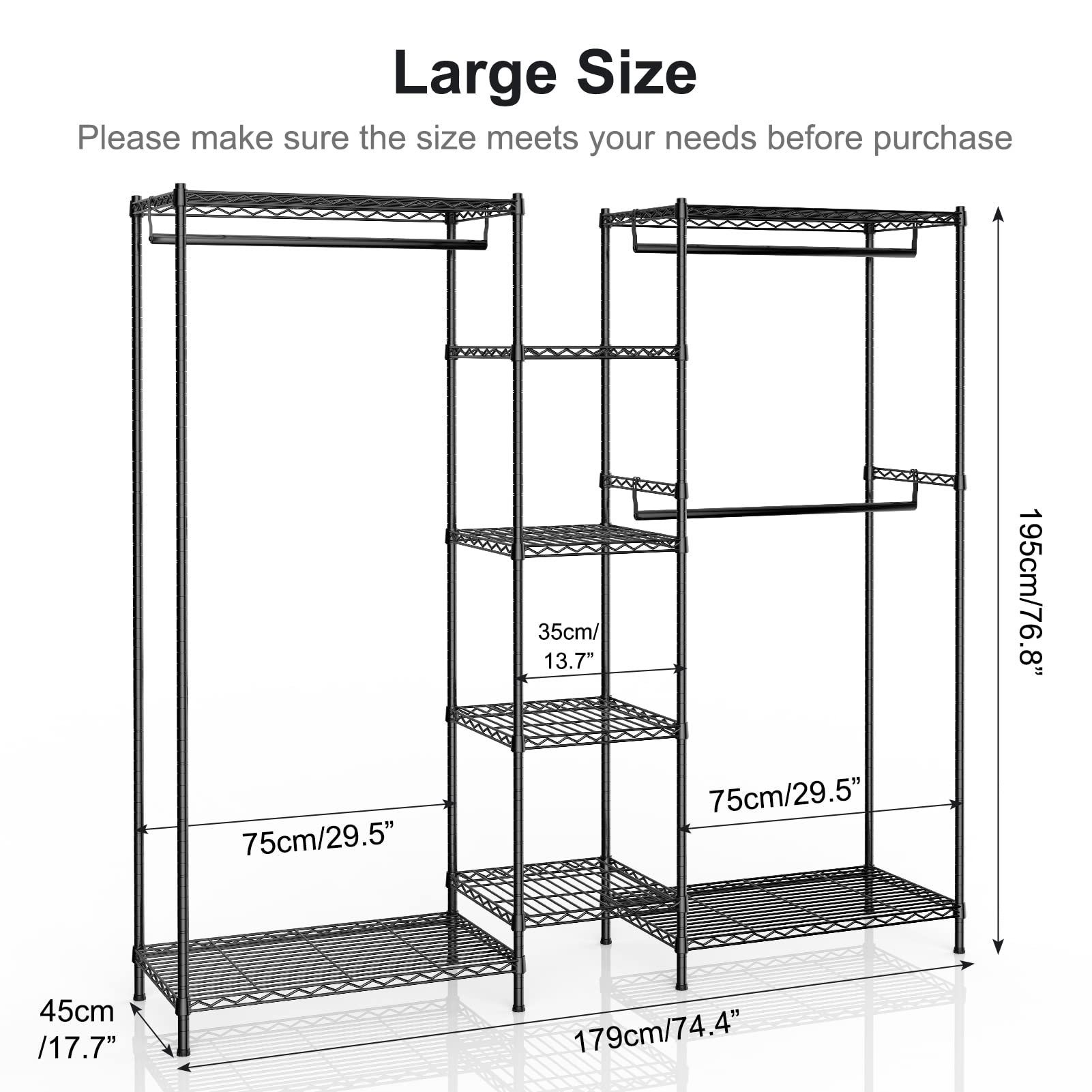 Buy LEHOM G6 Wire Garment Rack Heavy Duty Clothes Rack Compact Large buy-lehom-g6-wire-garment-rack-heavy-duty-clothes-rack-compact-large