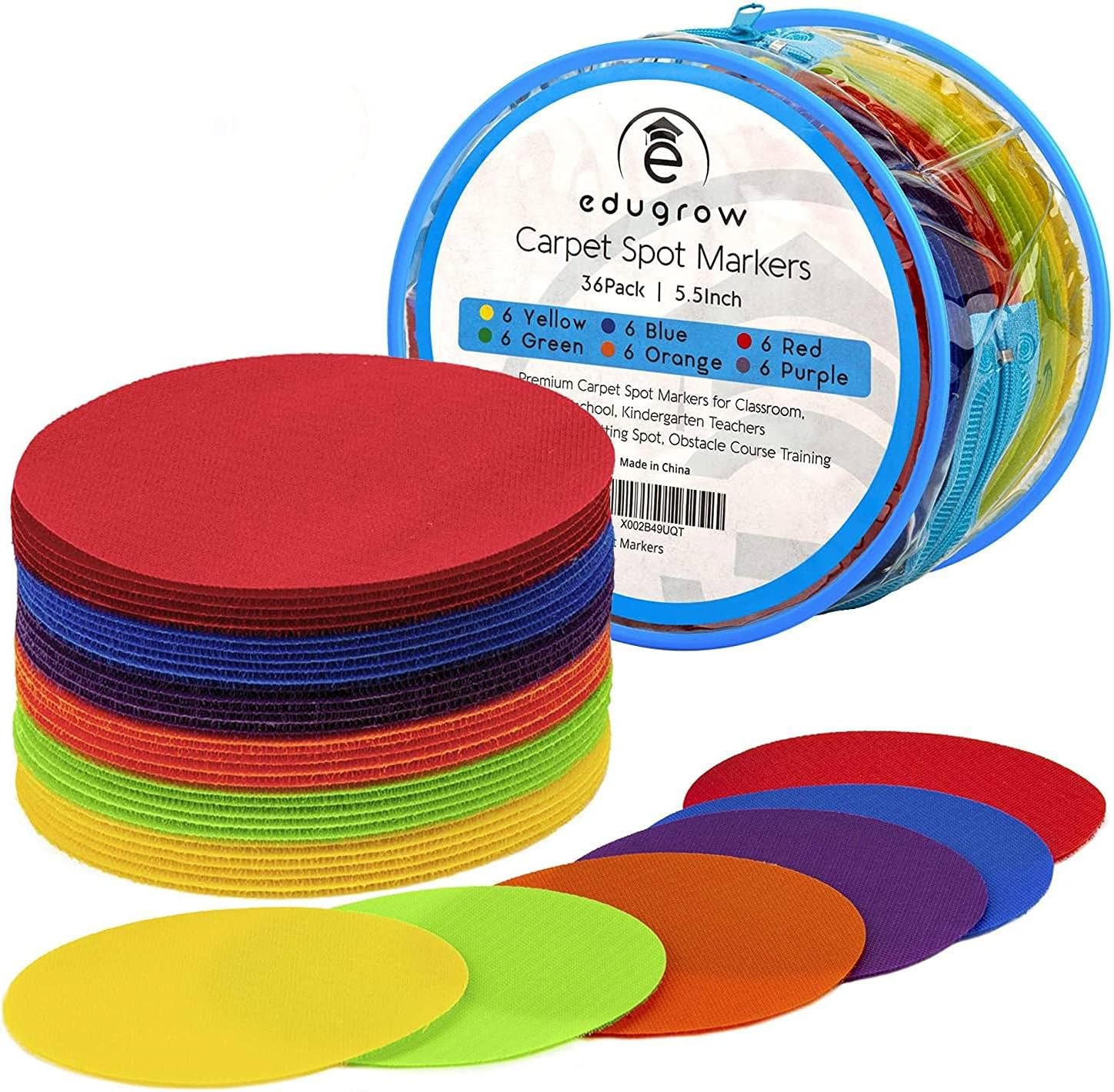 Amazon.com: TPARIS Carpet Markers for Classroom Carpet Spots 36 Pack ...