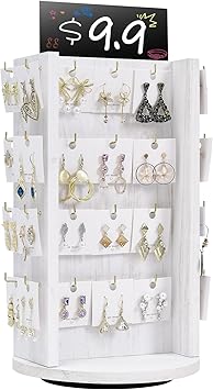 Amazon.com: Pinzoveco Rotating Earring Display Stands for Selling with ...