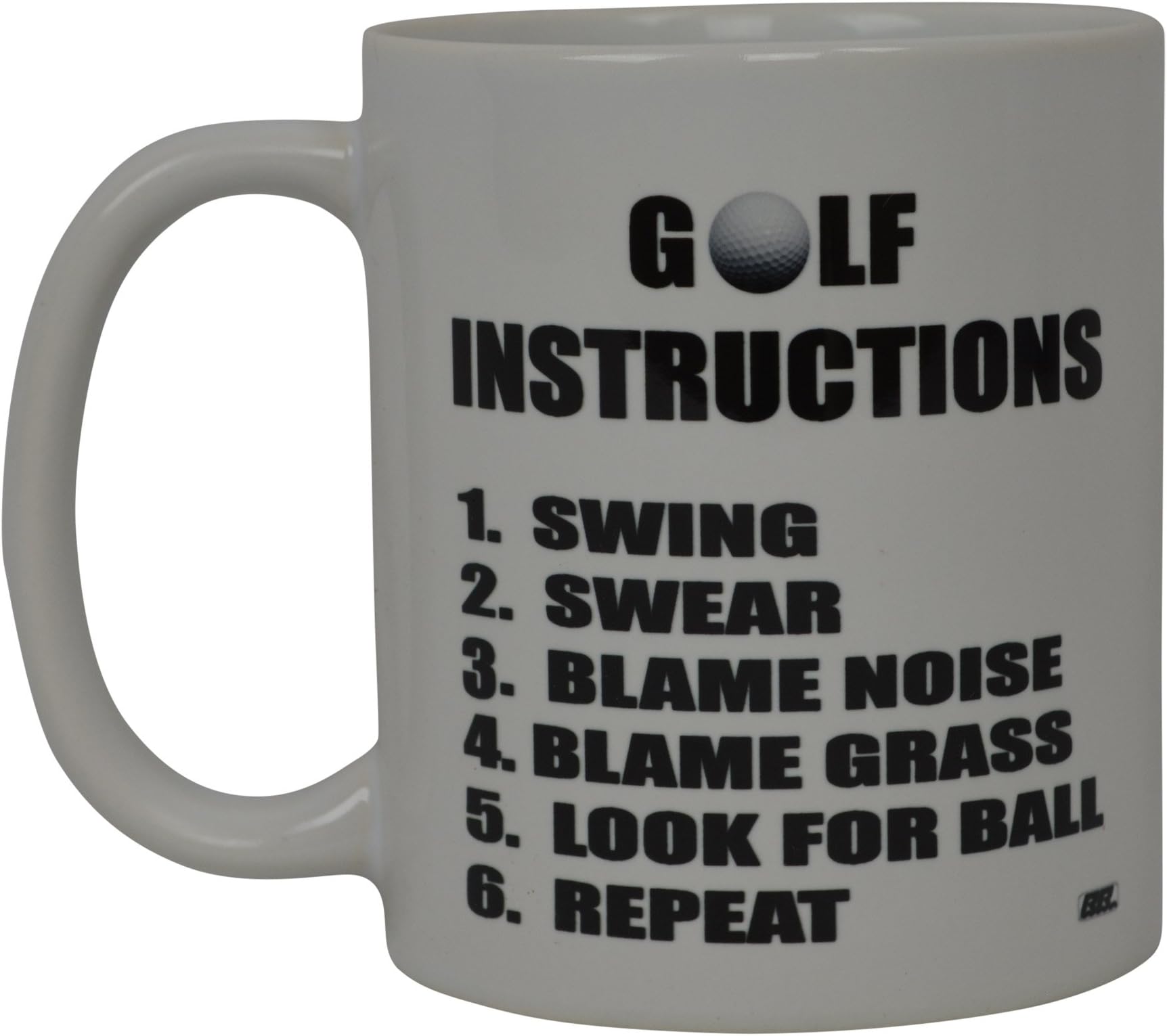 Amazon.com | Ginger Fox Novelty Golf Mug - Pitch & Putt Mug with Golf ...