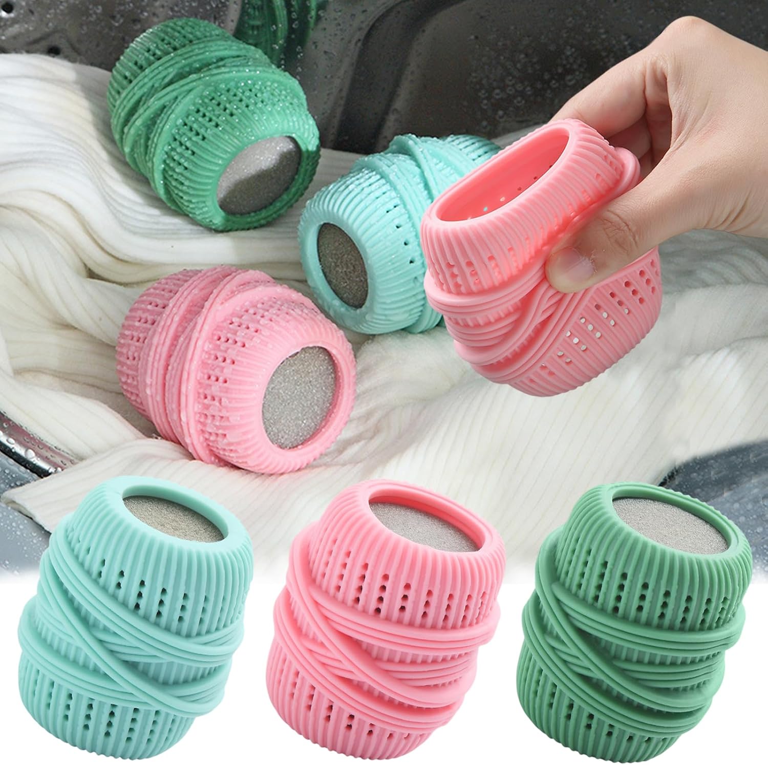 Amazon.com: 3 Pcs Washing Machine Laundry Ball Reusable Fabric Softener ...