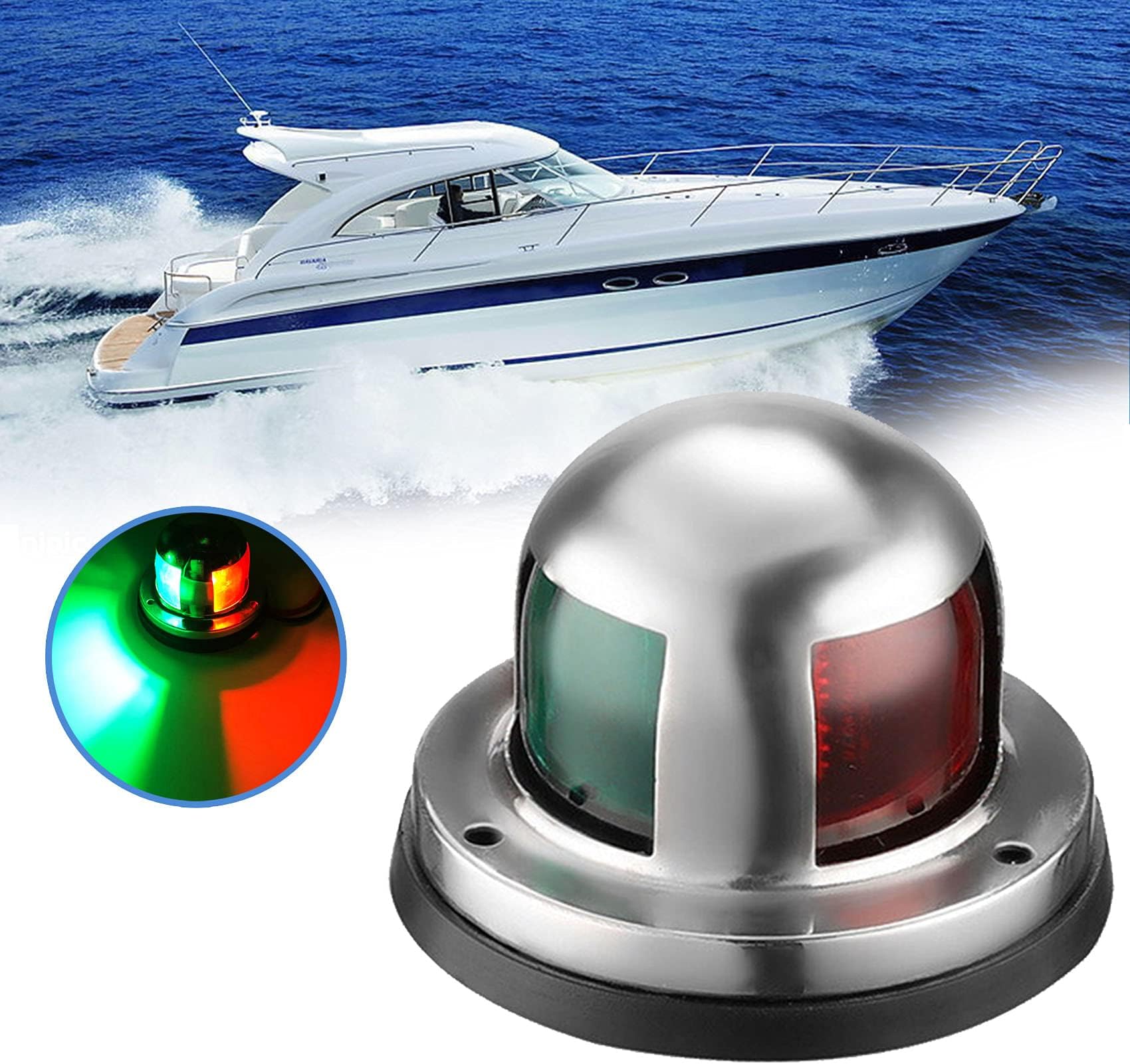 Amazon.com: Cyfie Boat Navigation Lights, Waterproof Marine Navigation ...