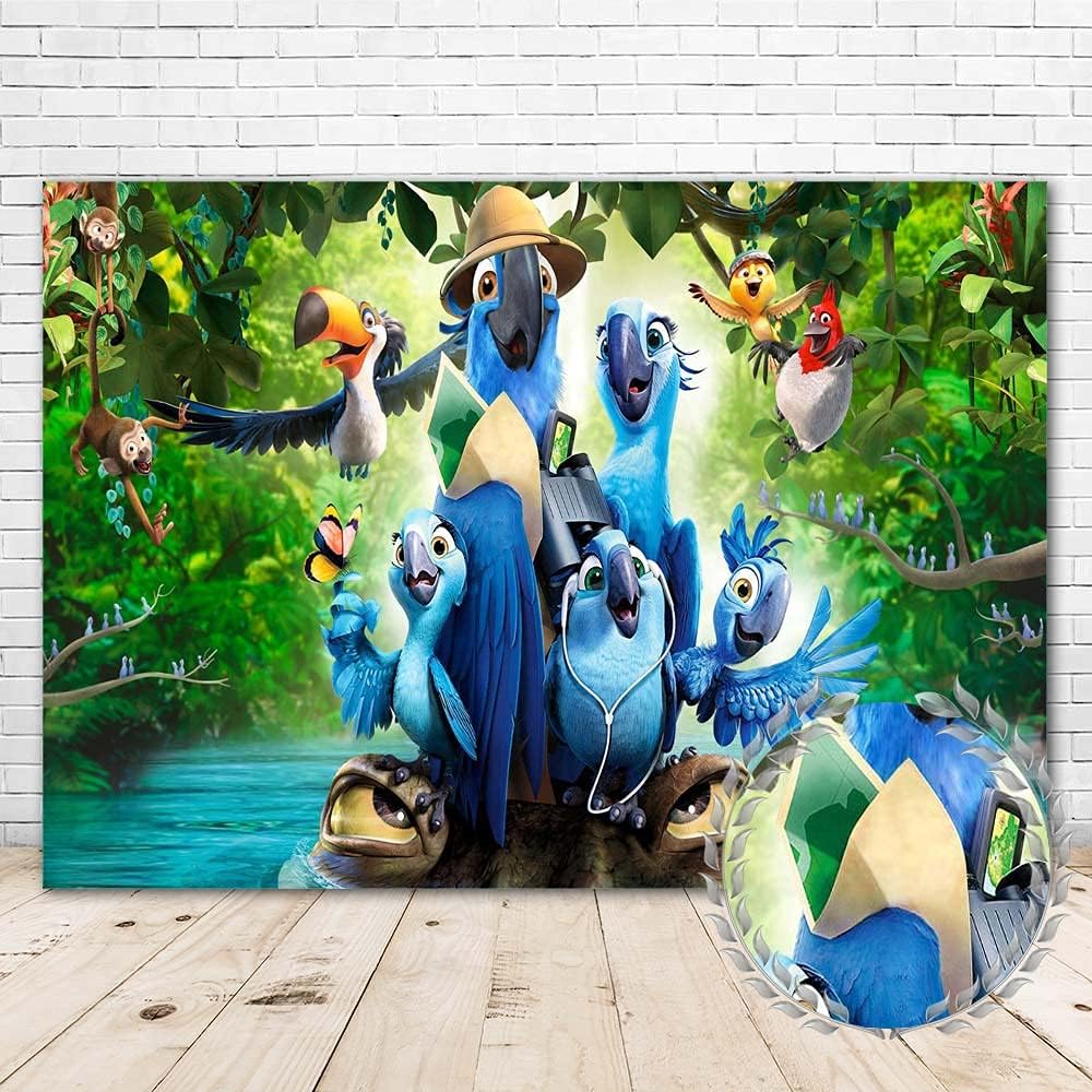 Amazon.com : YouRan Jungle Safari Animals Baby Shower Backdrop 7x5 ...