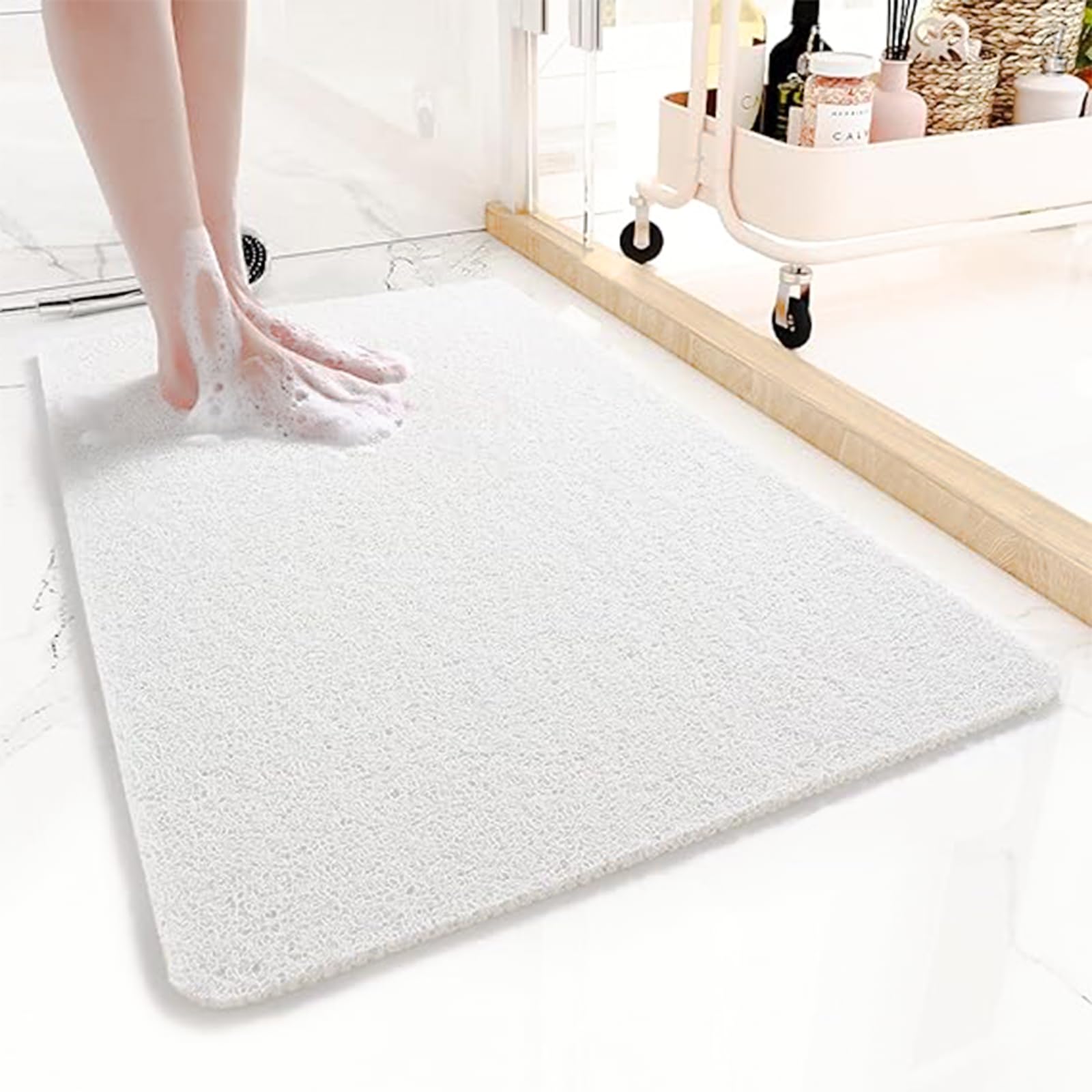 TOKLYUIE Shower Mat Non Slip, 45 * 75cm Large Bathroom Floor Mat, Non ...