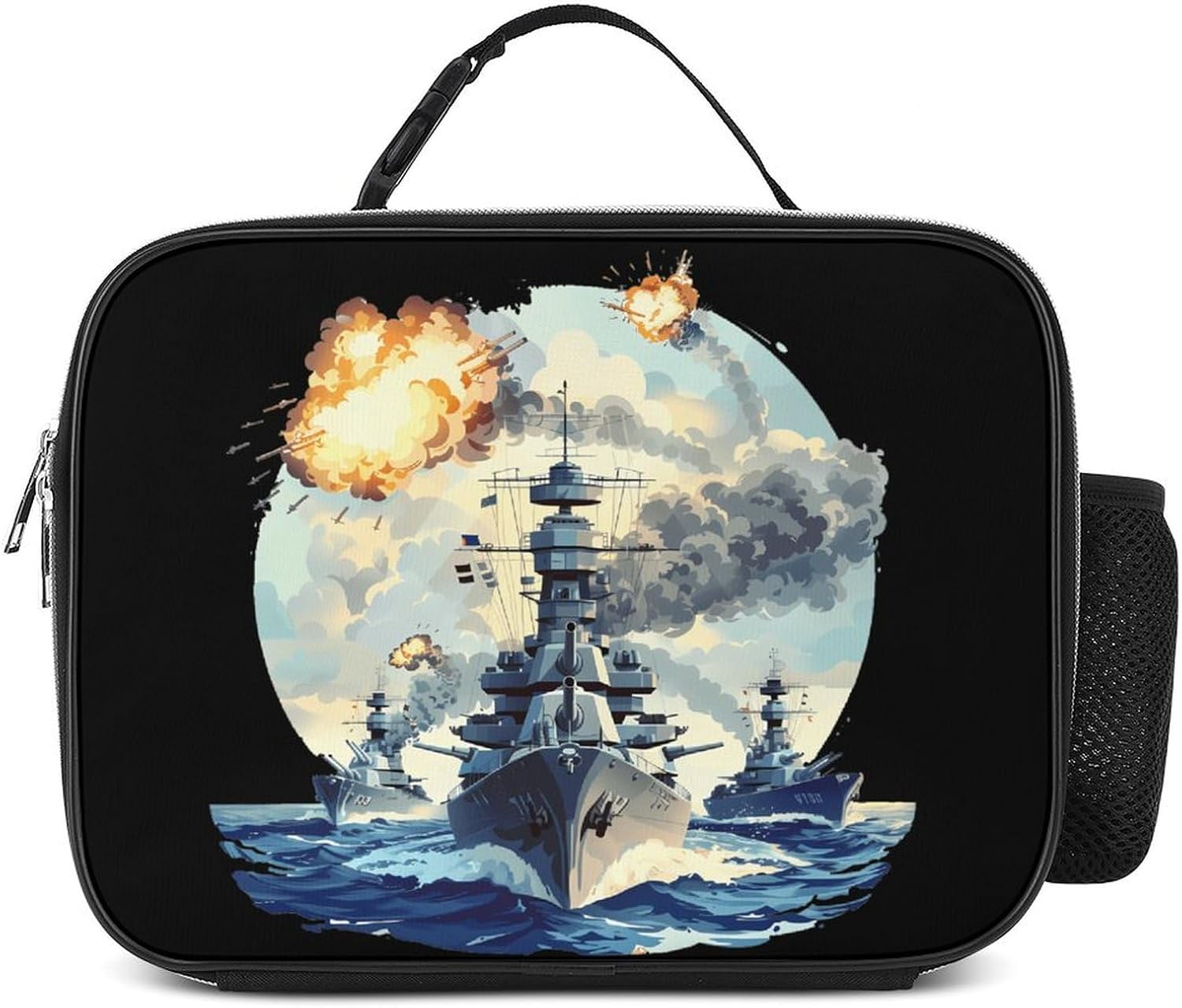 Amazon.com: WW2 Warship Battleship Cruisers Naval Fleet Lunch Box Insulated Lunch Bag Meal Tote ...