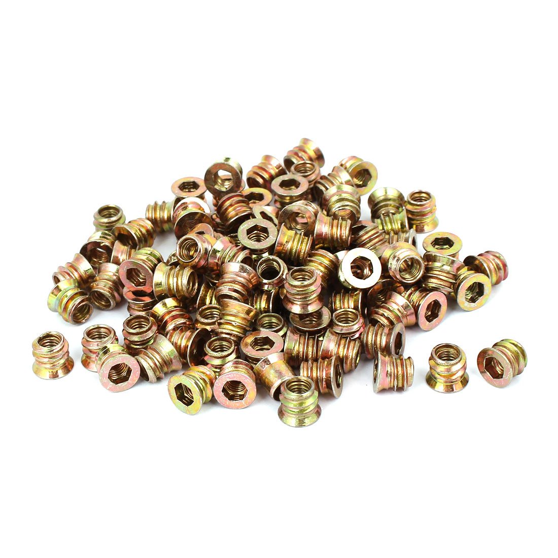 Buy sourcing M6 x 10mm Furniture Hex Key Type E-Nut Wood Insert ...