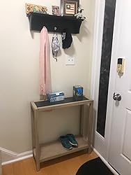 Amazon.com: SiLVERWOOD Console Table, 10 L x 24 W x 28 H in, Light Wood ...