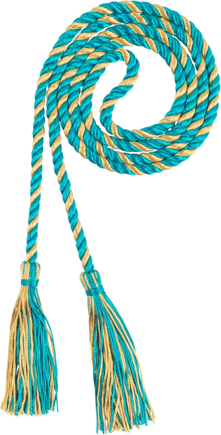 Amazon.com: Tassel Depot Graduation Honor Cord - Teal/ROMANGOLD - Every ...