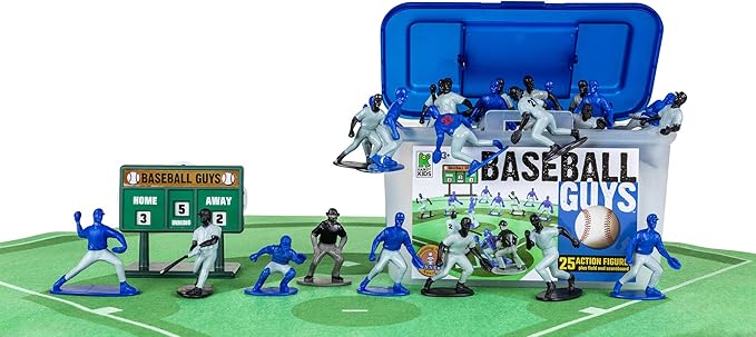 Amazon.com: Kaskey Kids Baseball Guys, Black Gray vs. Blue Gray, 29 ...