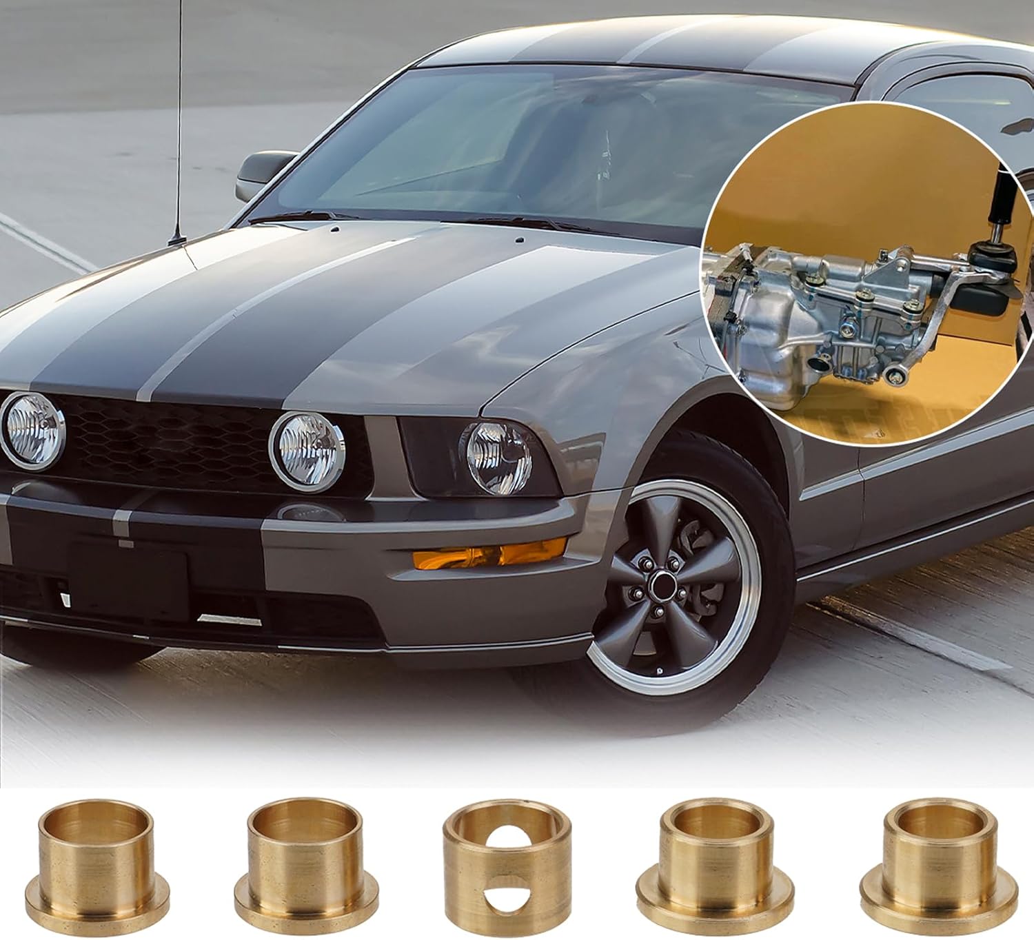 YIBEICO 5PCS Shifter Bush Bushing Kit for Mustang 2005-2010 T5WC TR3650 ...