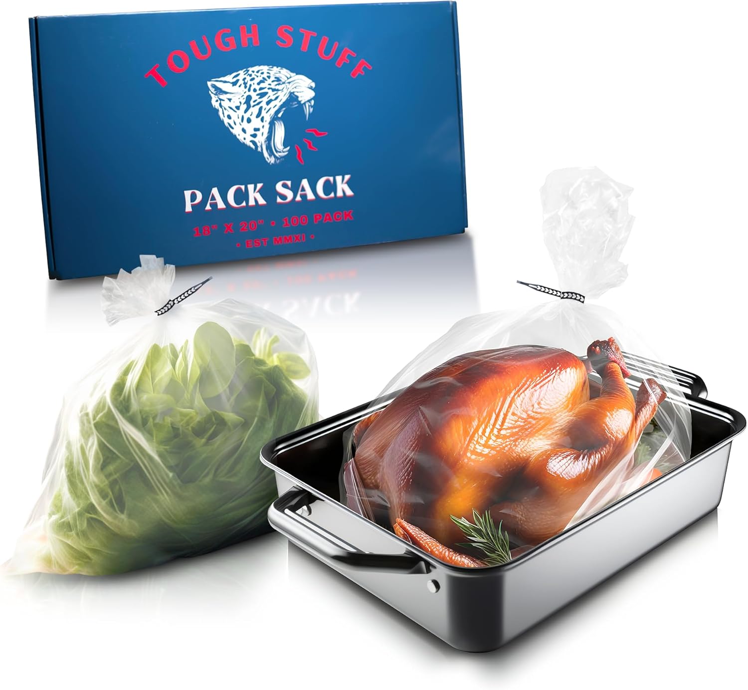 Amazon.com: COMMON CULTURE - Turkey Bag 18" x 20" - 100 Bags for ...