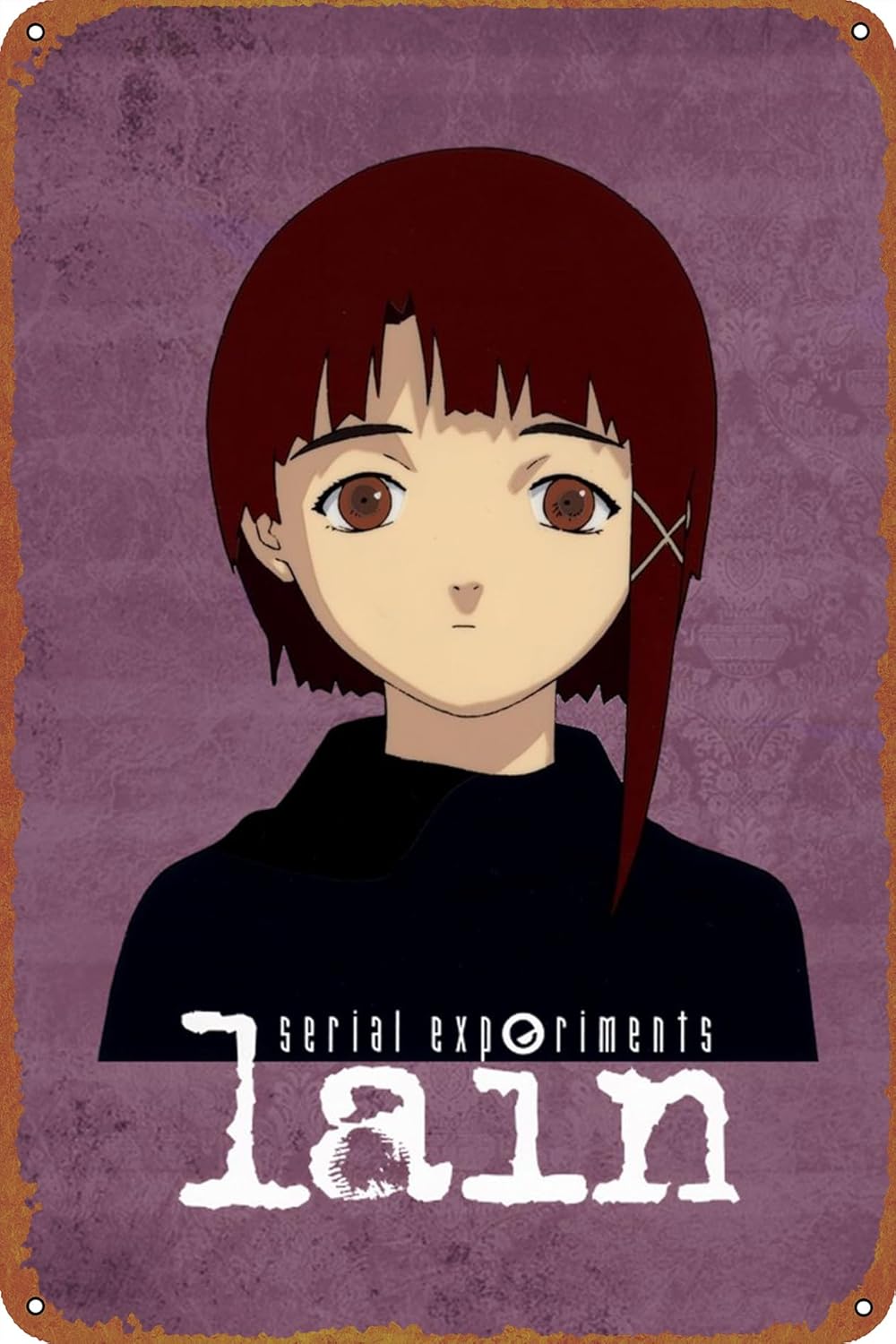 Amazon.com: Serial Experiments Lain Poster Retro Metal Tin Sign Vintage ...