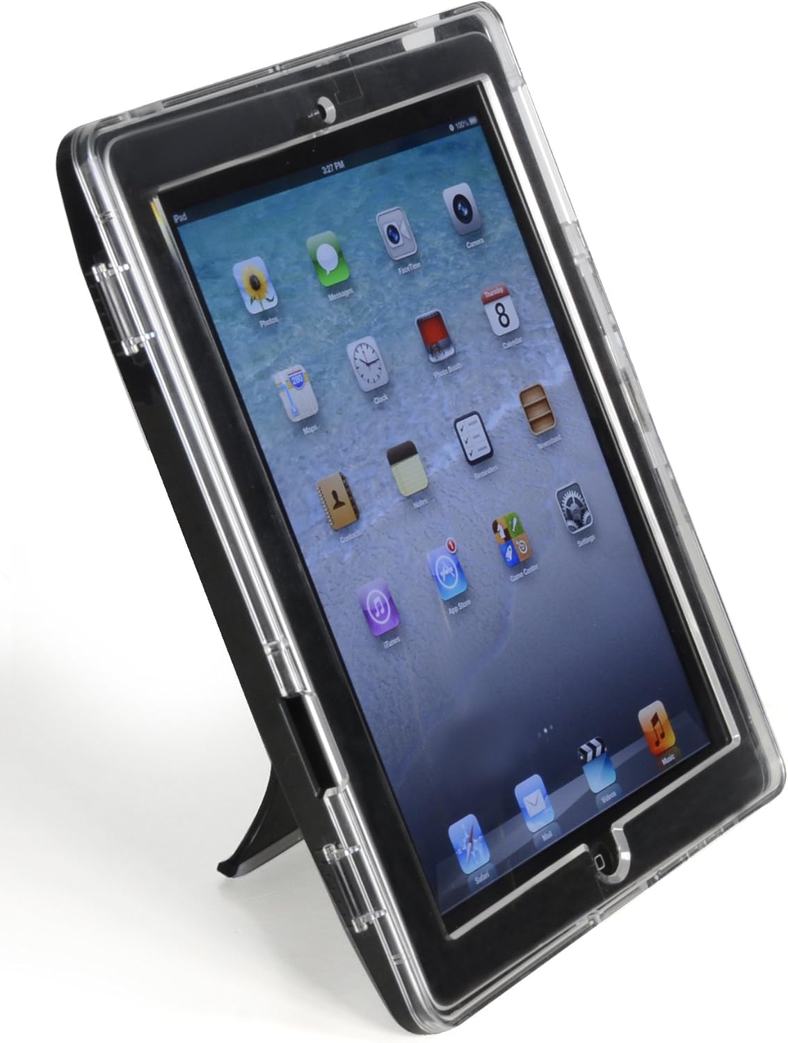 Amazon.com: Displays2go Secure iPad Case with Adjustable Stand for ...