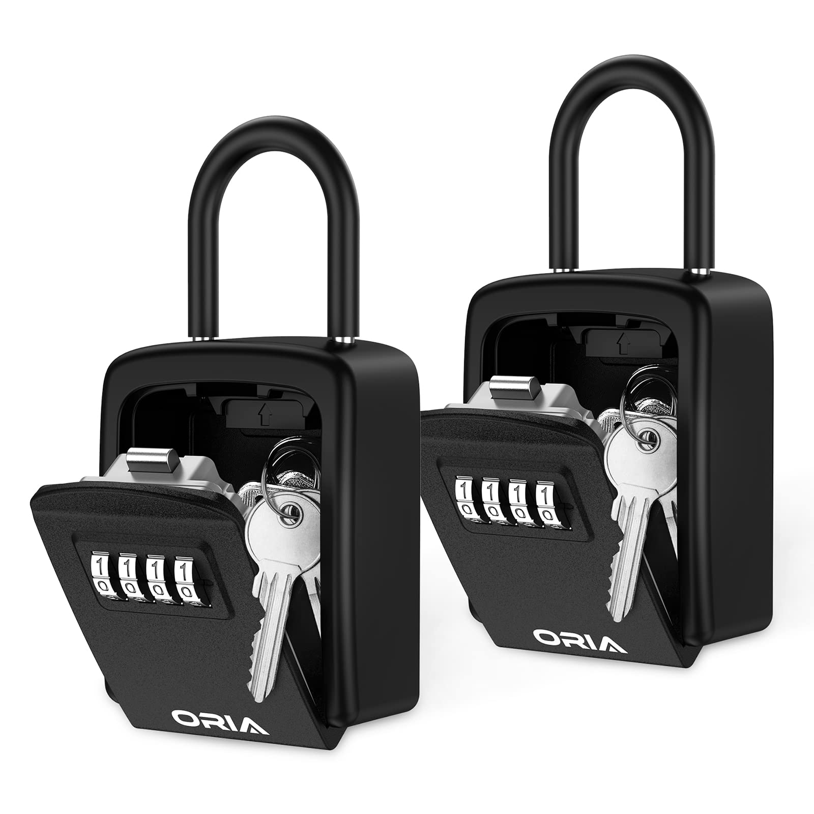 ORIA Key Lock Box, Lock Box for Keys Outdoor, Combination Lock Box with ...