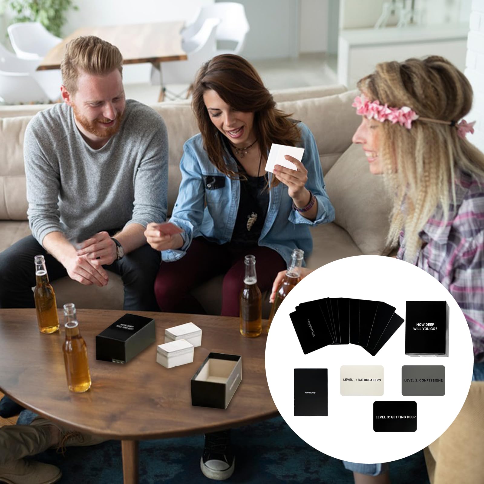 Liameph How Deep Will You Go Card Game,Conversation Card,Fun Deep ...