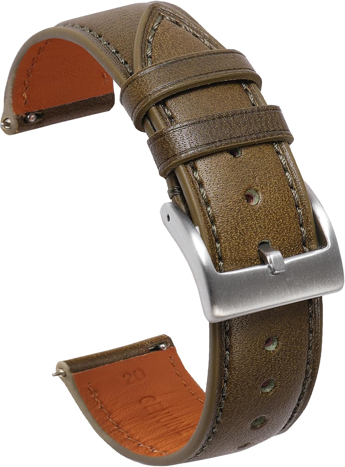 Amazon.com: 20 mm watch band leather 18mm 22mm watch band quick release ...