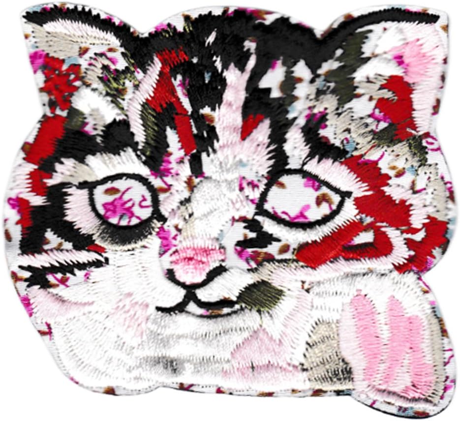 Amazon.com: Large & Cute Cat Kitten Shirt Patch 11cm - Badge - Patches ...