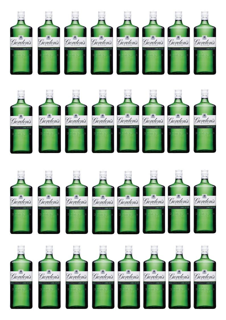 32 x Gordon's Gin Party STAND UP Edible Paper Cupcake Toppers Cake ...