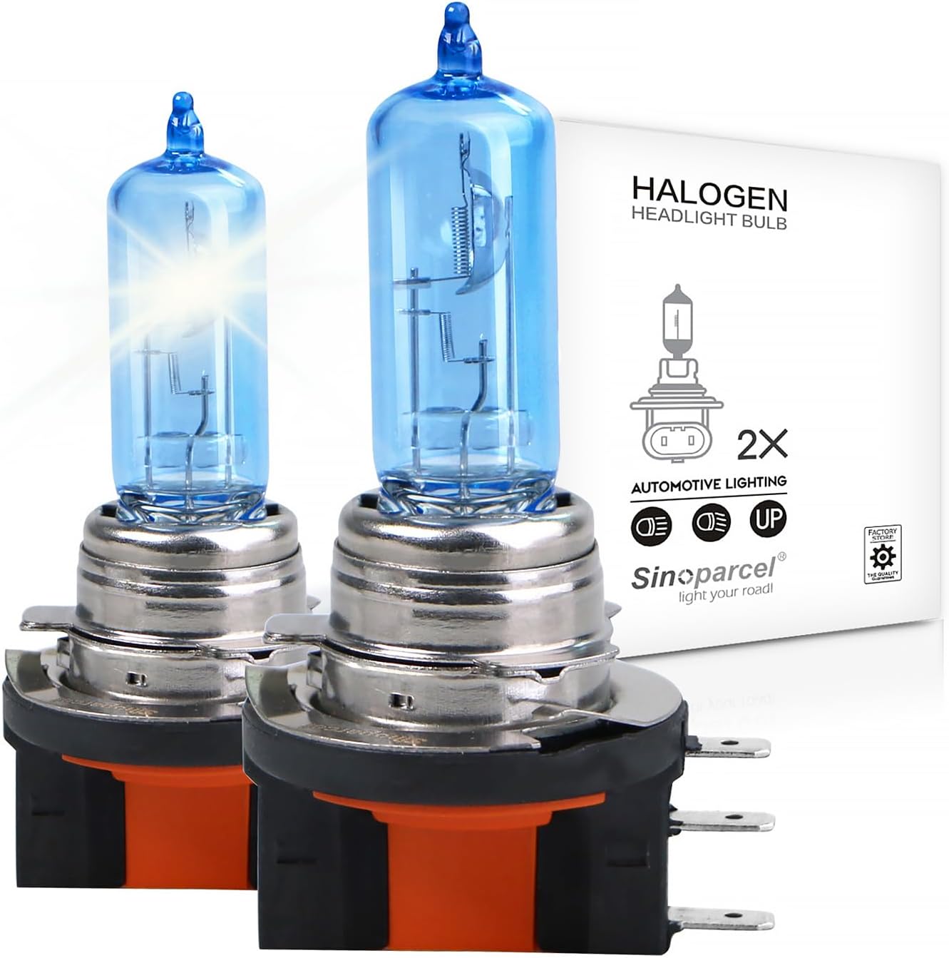 Sinoparcel H15 Headlight Bulb, 5000K White H15 Bulb for High Beam, DRL ...