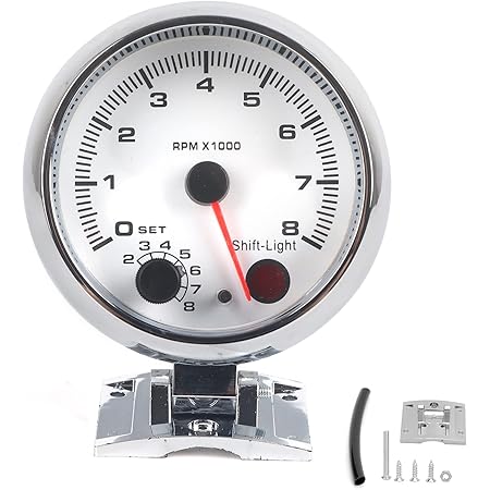 Amazon.com: Actron Bosch SP0F000020 Sport II 3-3/8" Tachometer (White ...