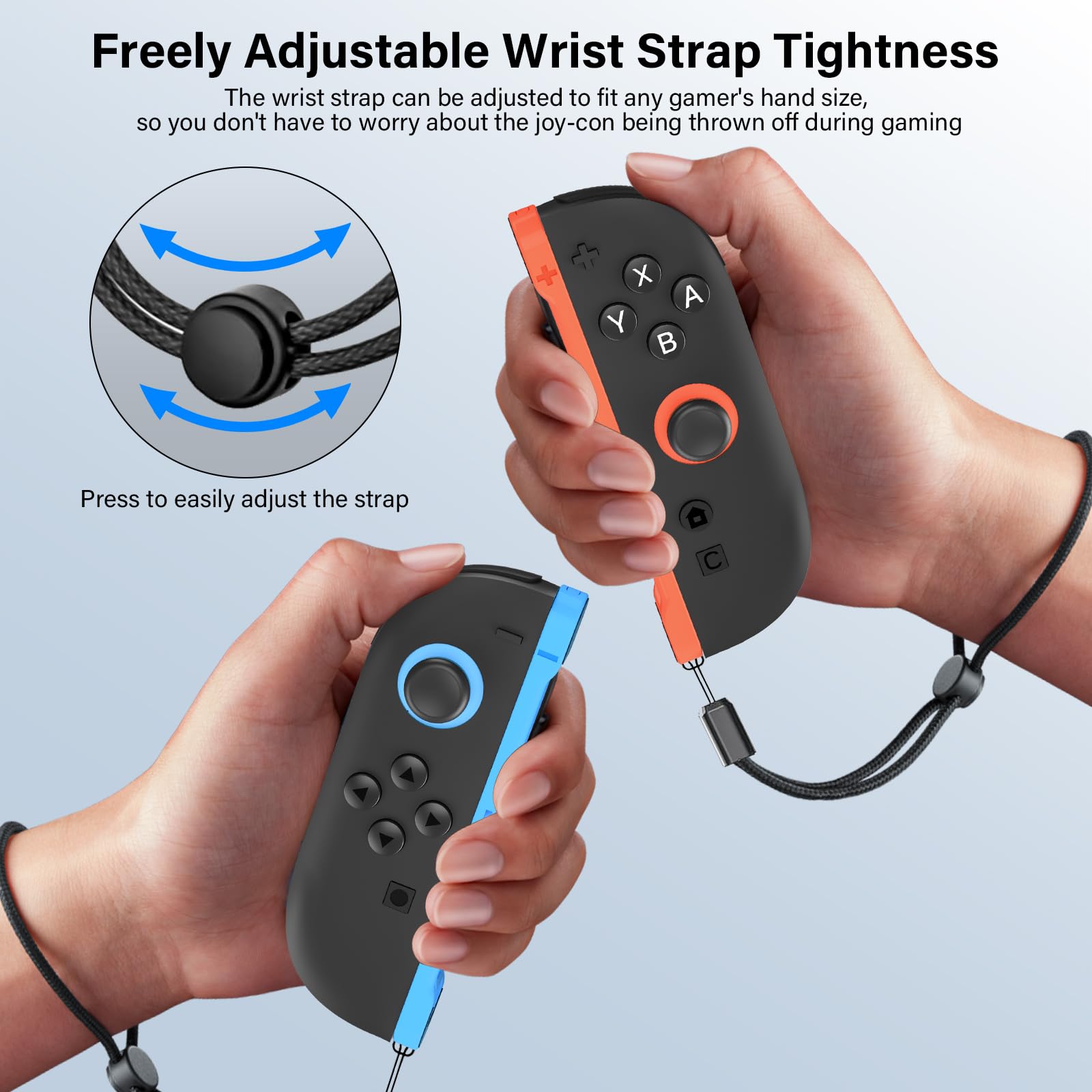 Snapklik.com : Wrist Strap For Nintendo Switch 2 Joy Con, 4 Packs Wrist ...