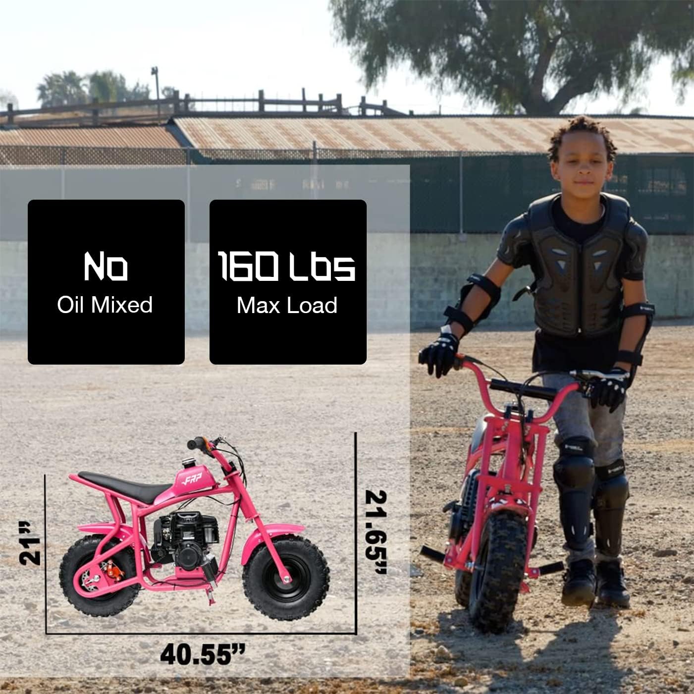 Buy FRP DB003 40CC 4-Stroke Kids Dirt Off Road Mini Dirt Bike, Kid Gas ...