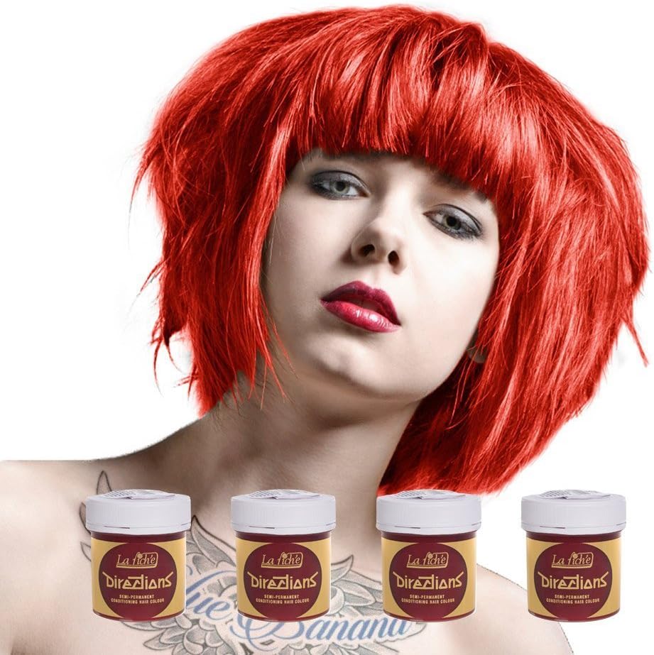 Amazon.com : La Riche Directions Semi Permanent Rose Red Hair Colour ...