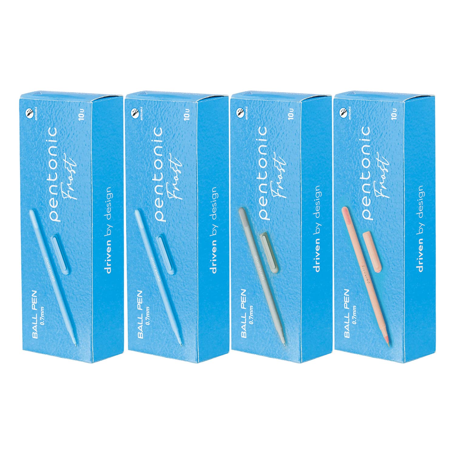 Pentonic Frost Ball Point Pen | Tip Size 0.7 mm | Sleek Matte Finish ...