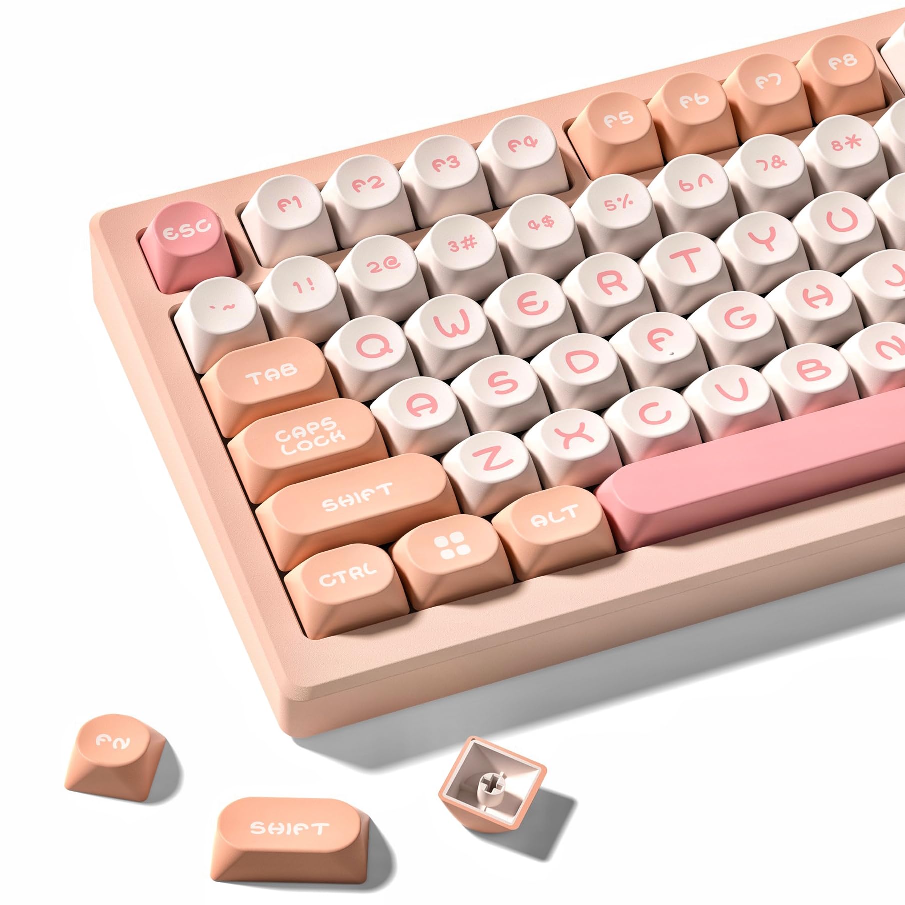 Buy dagaladooPBT Keycaps - MOA Keycaps,Orange/Beige Keycaps 60 75 ...