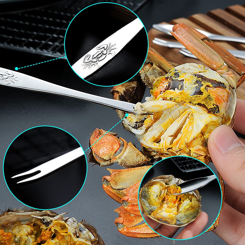 Crab Leg Crackers and Tools, Seafood Tools Set and Picks Set includes 2 ...