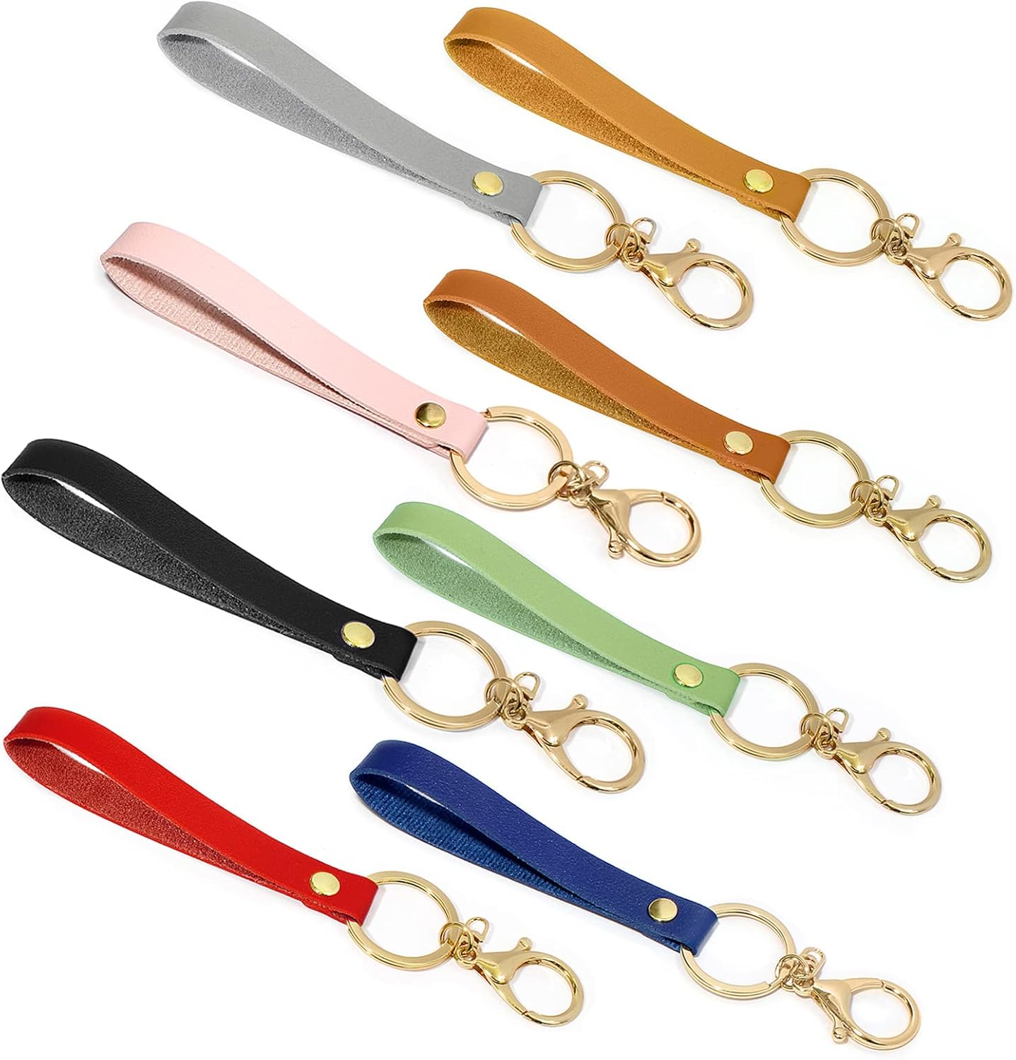 Amazon.com: Modixun 8pcs Wristlet Strap for Keys, Leather Wrist ...