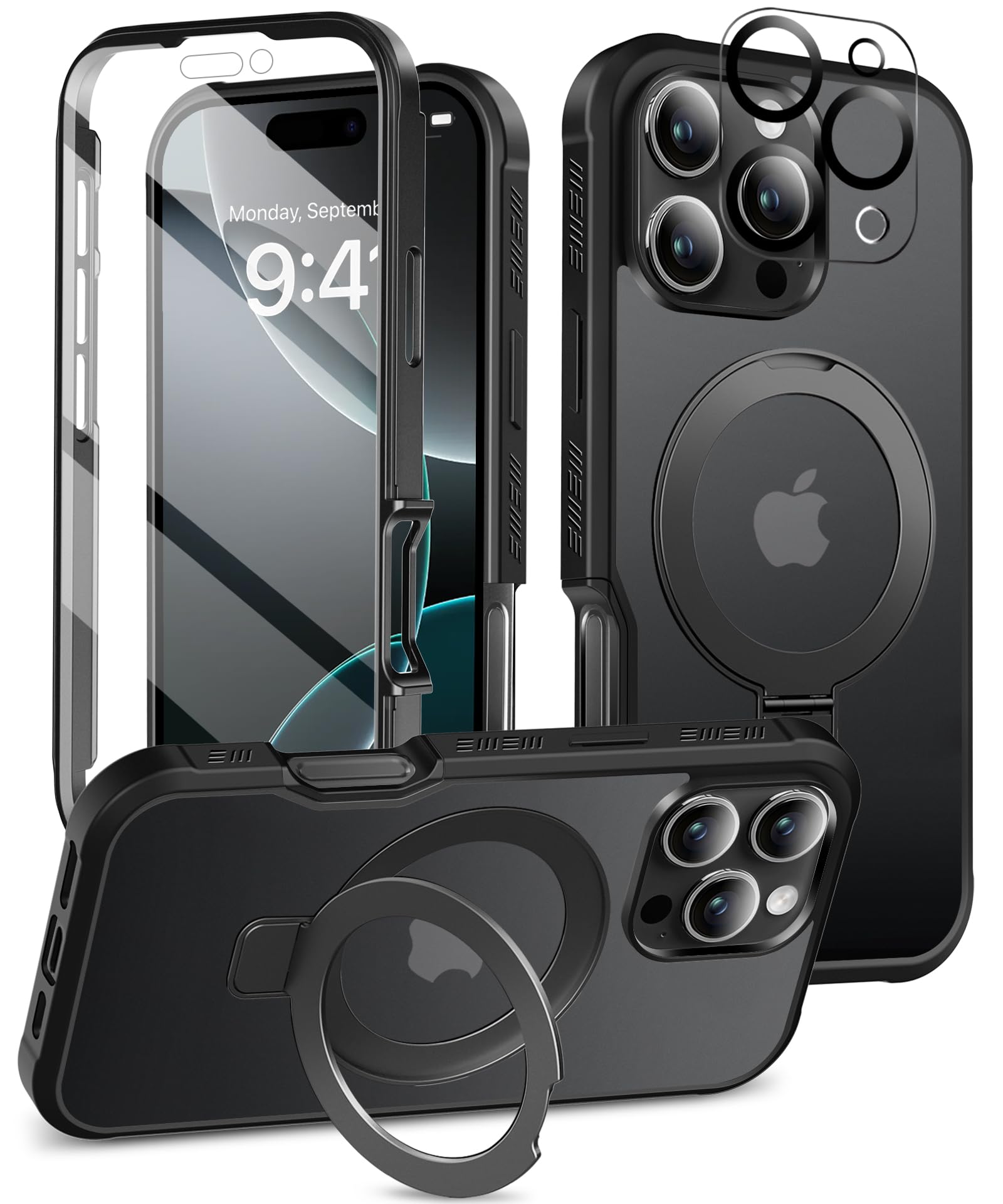 Amazon.com: BANLEA for iPhone 16 Pro Case, Built-in Screen Protector ...