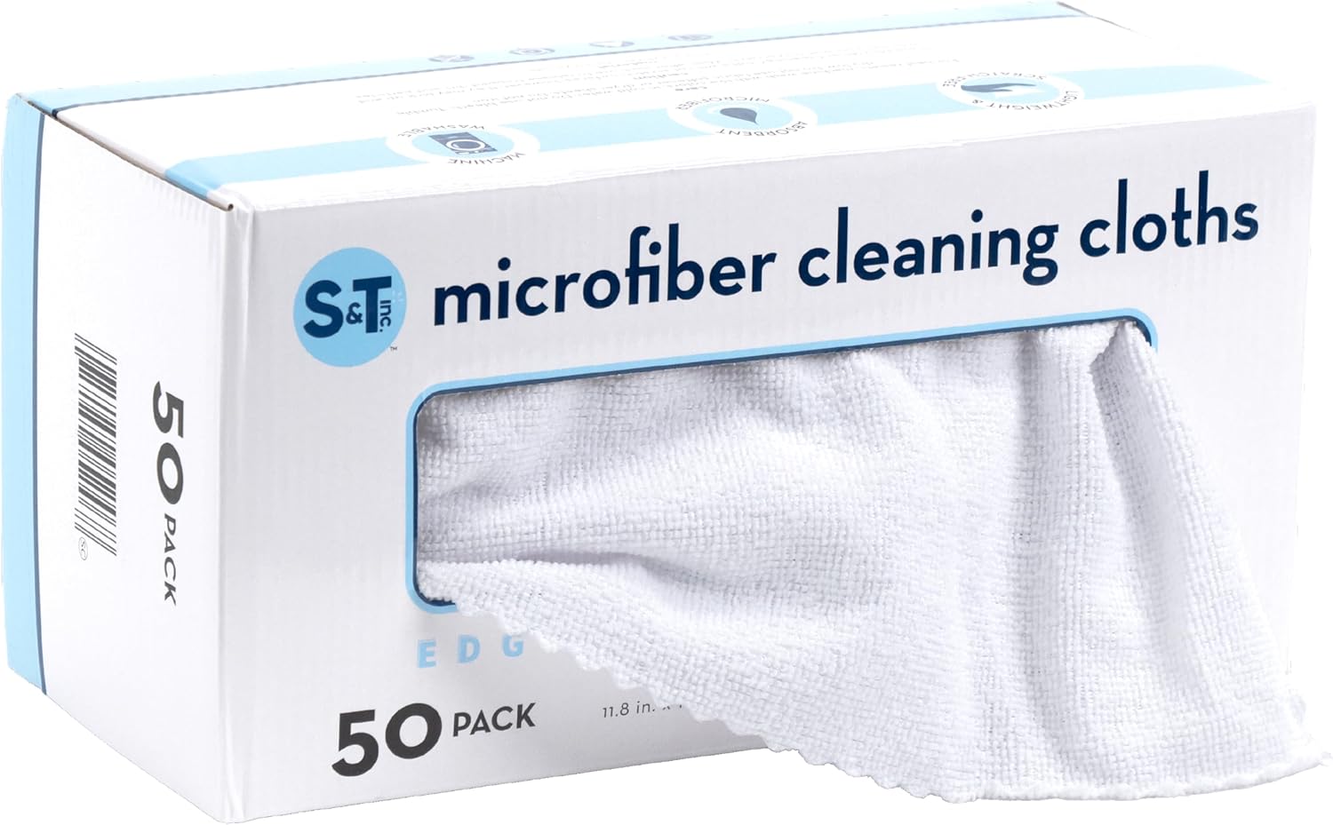S&T INC. Microfiber Cleaning Cloth, Lint-Free Shop Towels Reusable ...