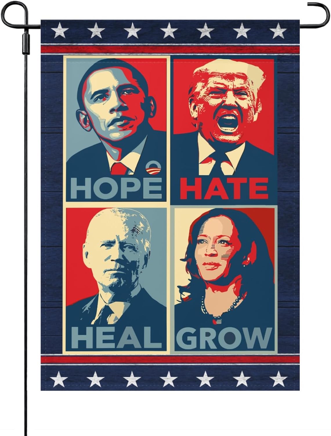 Amazon.com : Hope Hate Heal Grow House Flags One Size Double Sided ...