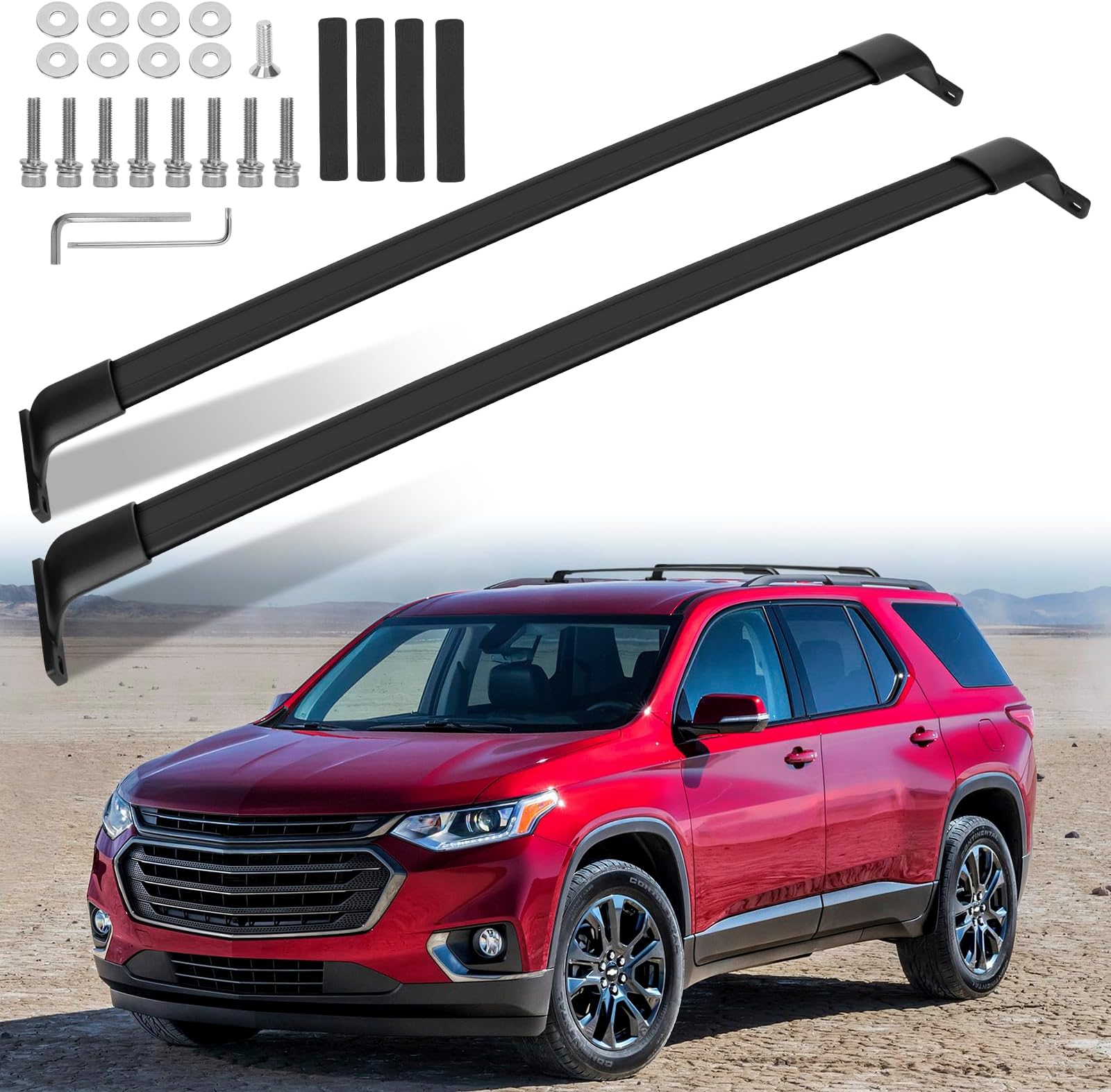 Amazon.com: Upgrade 220lbs Cross Bars for 2018 2019 2020 2021 Chevy ...