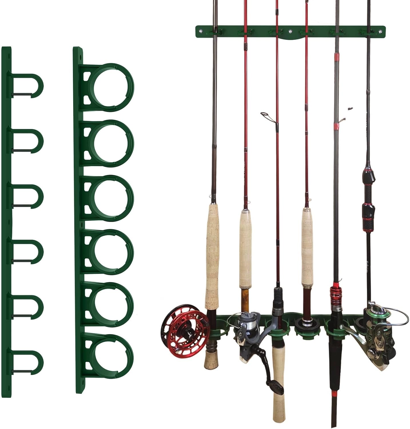 Amazon.com: Aventik O6 Wall Mount Fishing Rod Holder Vertical Fishing ...