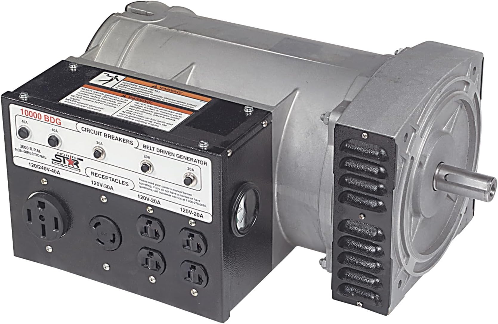 Amazon.com : NorthStar Belt Driven Generator Head - 10,000 Surge Watts ...