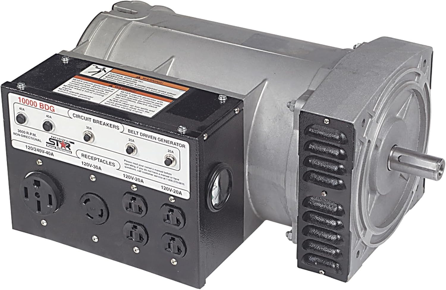 Amazon.com : NorthStar Belt Driven Generator Head - 10,000 Surge Watts ...