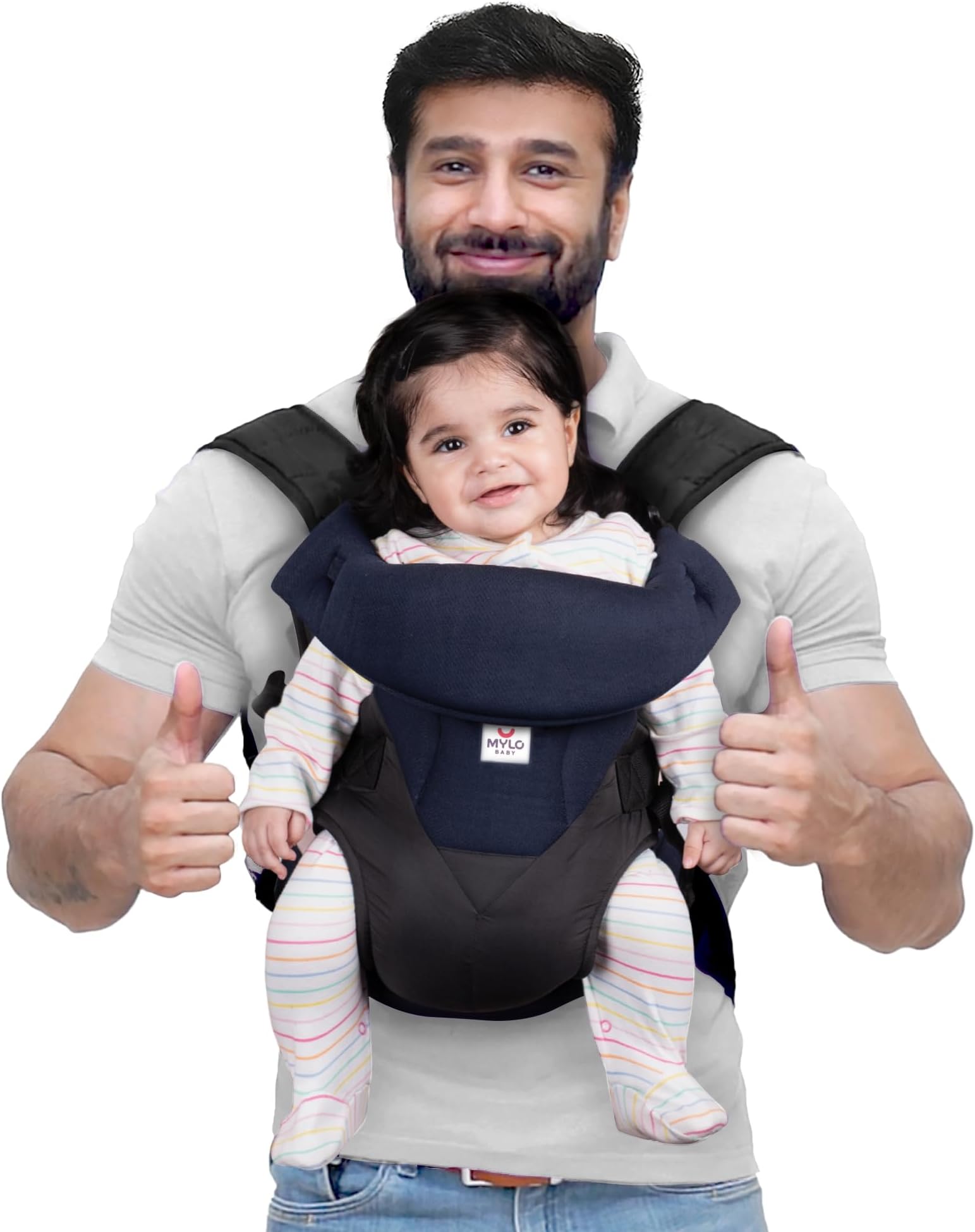 MYLO New Born Baby Carrier Bag For 4 To 24 Months|Max Weight 15Kg|With ...
